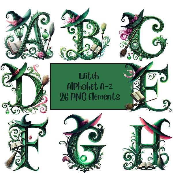 Wicked Letters Png - Etsy