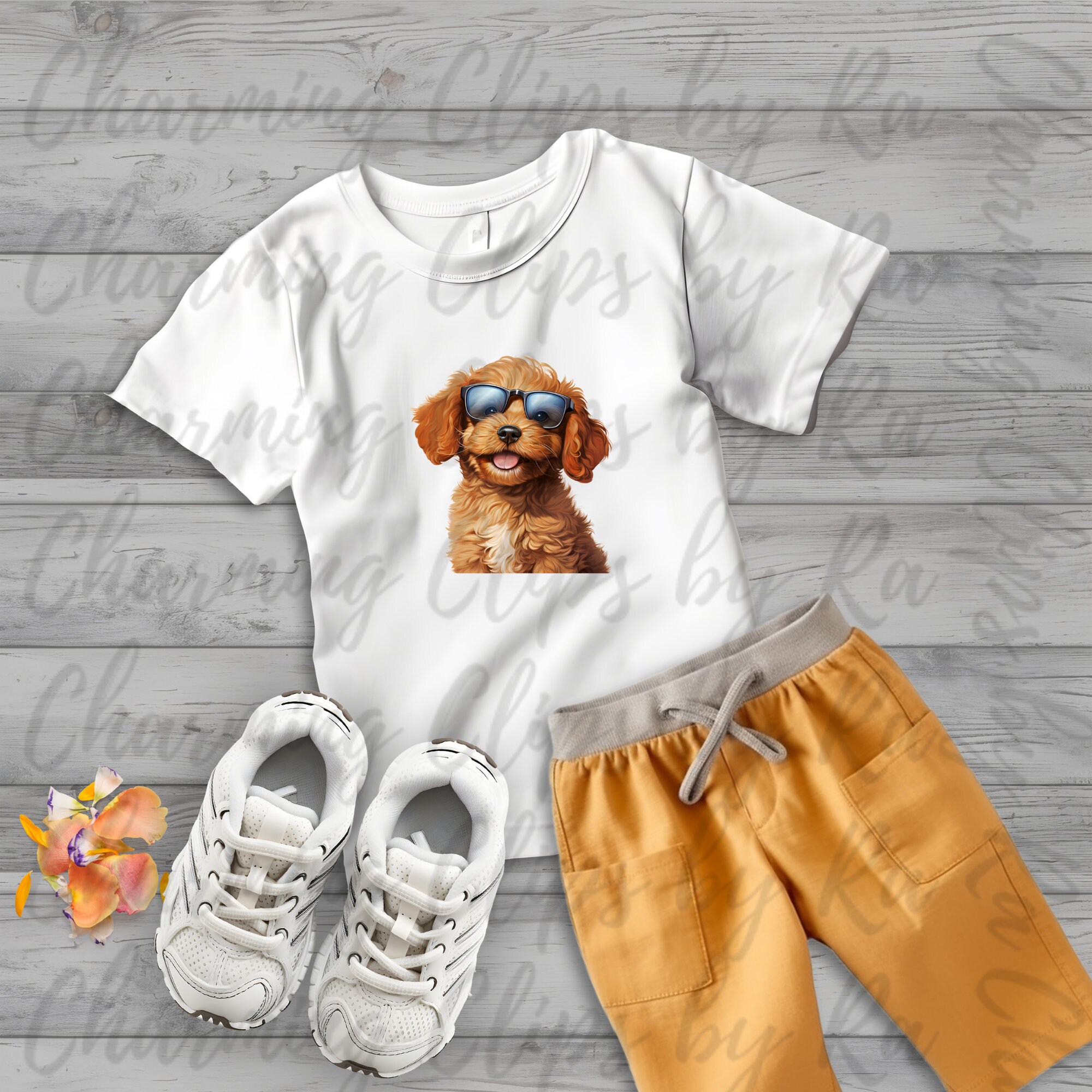 Cavapoo Clipart Dog Graphics Dogs Illustrations Dog Clipart Bundle Cute ...