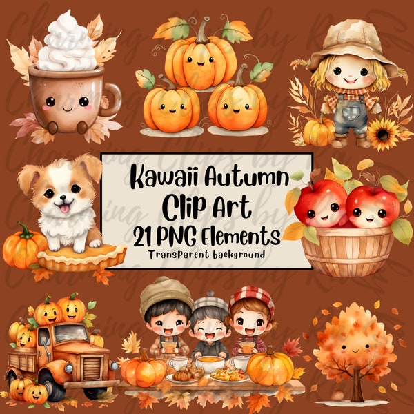 Kawaii Fall Png - Etsy