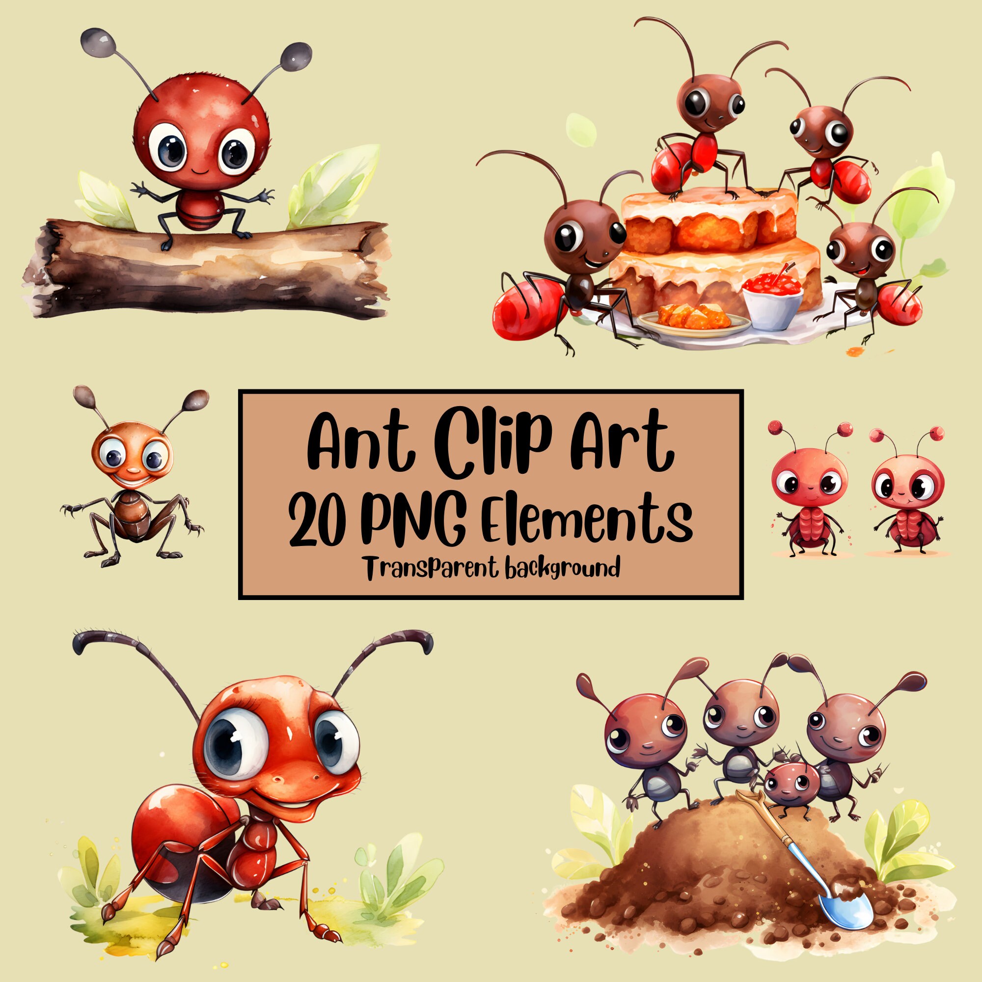 Animated Clipart Ants Picnic