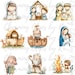 Bible Stories Clipart Bundle, Christianity Clipart, Biblical Characters ...