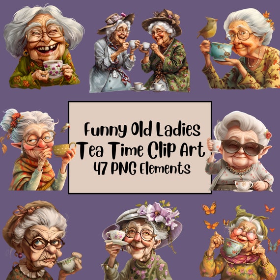 Funny Old Woman Clipart