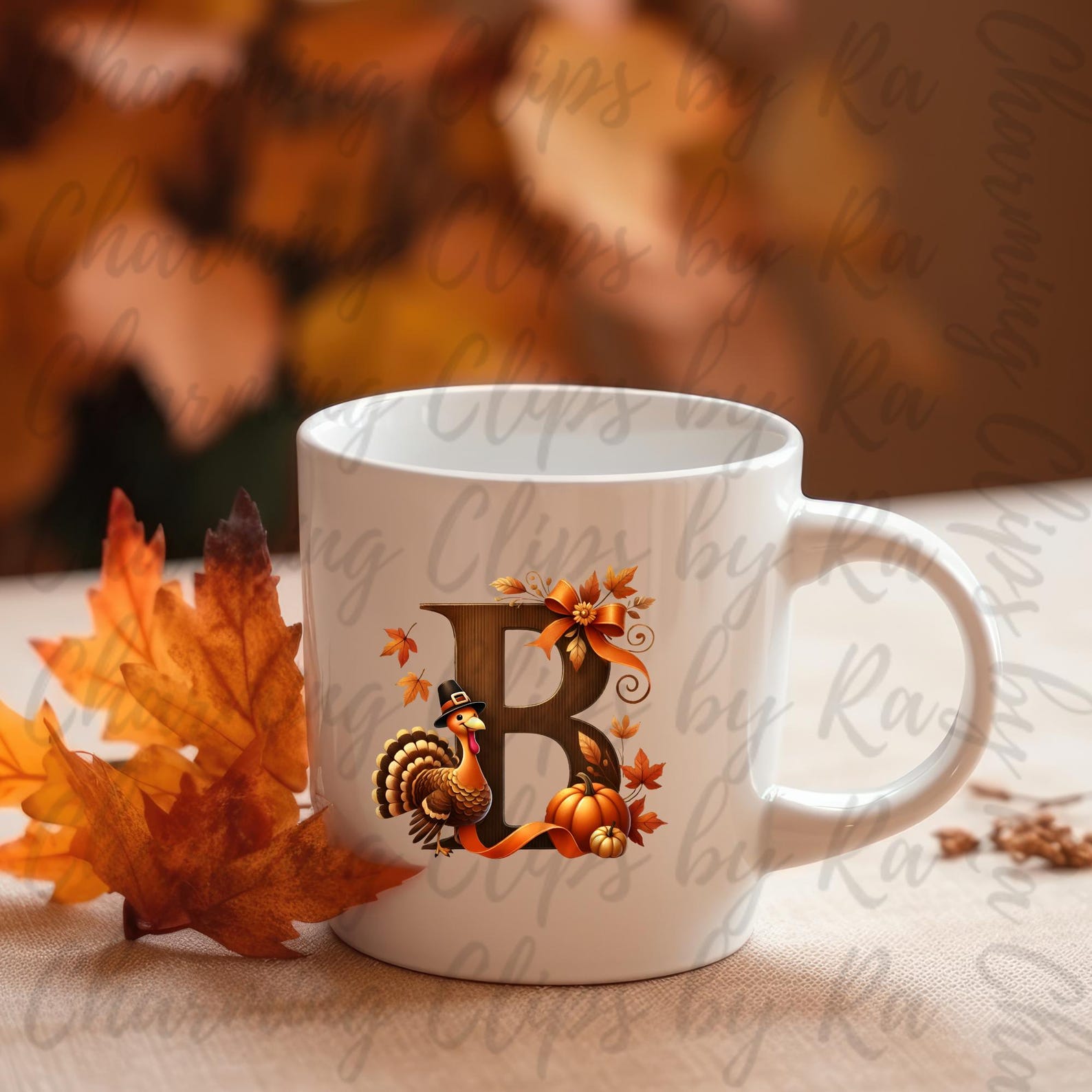 Thanksgiving Alphabet PNG, Turkey Alphabet, Autumn Fall Alphabet ...