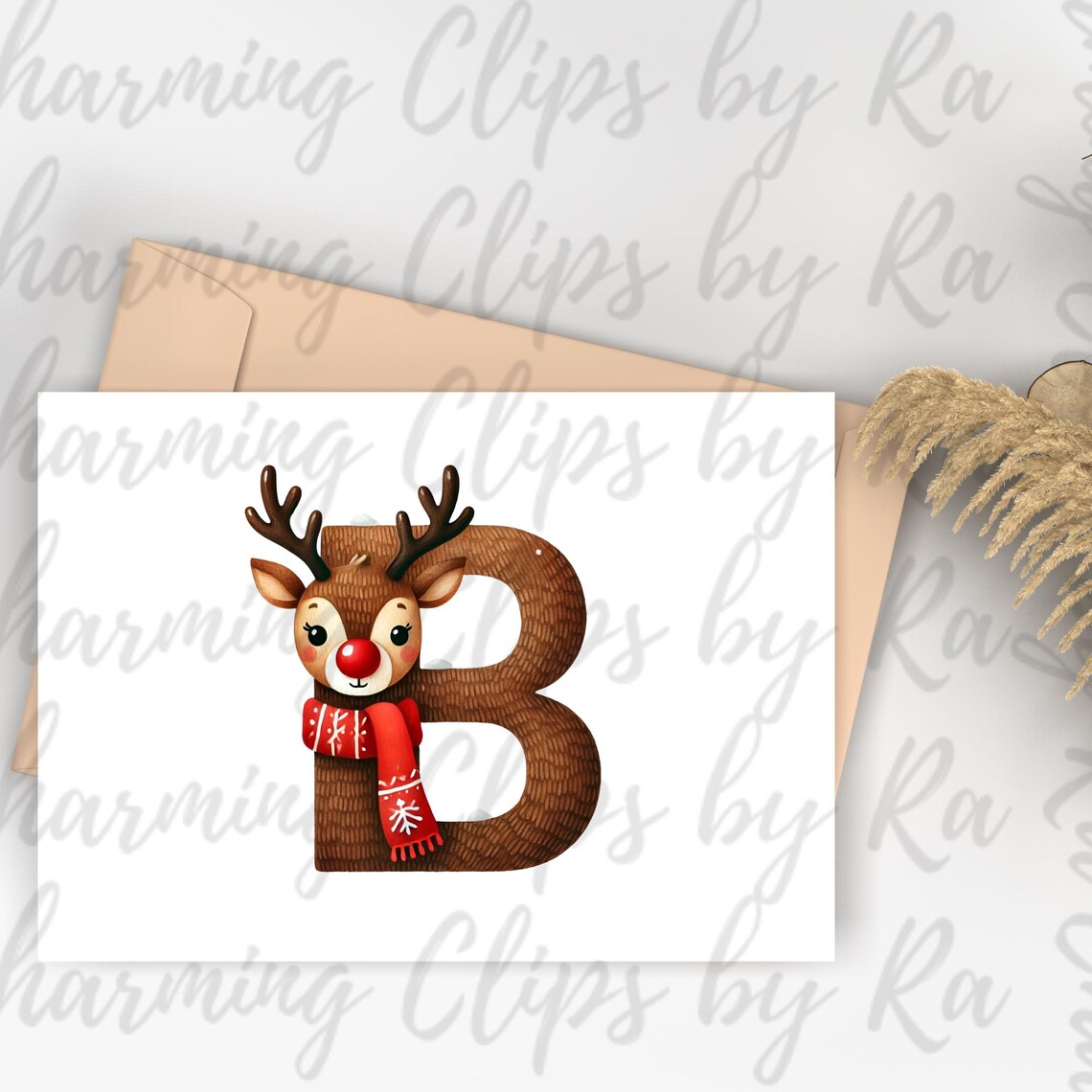 Christmas Alphabet PNG, Reindeer Letters, Decorative Letters, Holiday ...