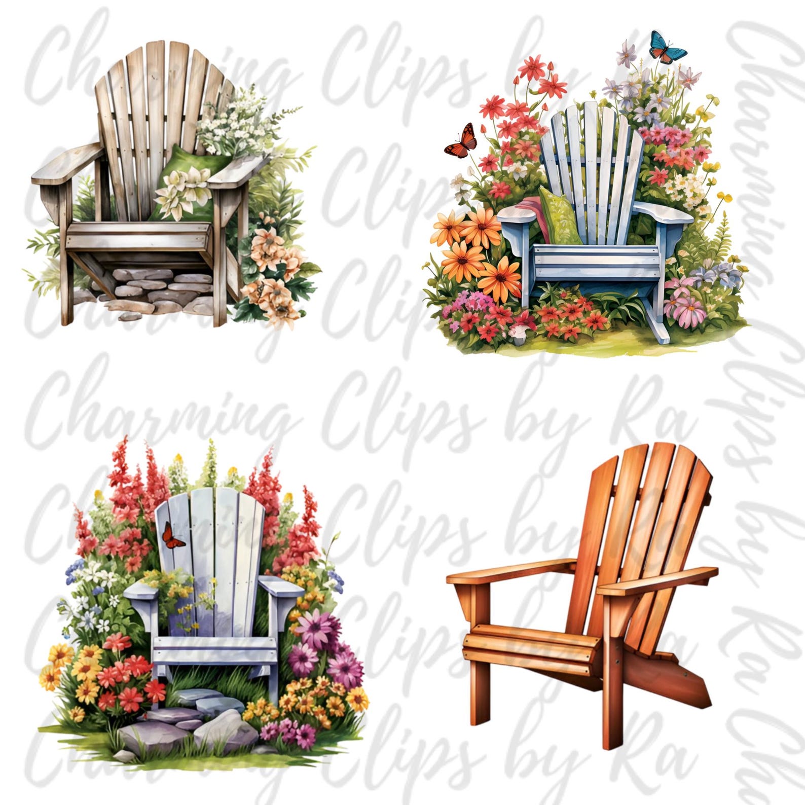 Adirondack Chair Clipart, Adirondack Chair Png, Beach Chair Png ...