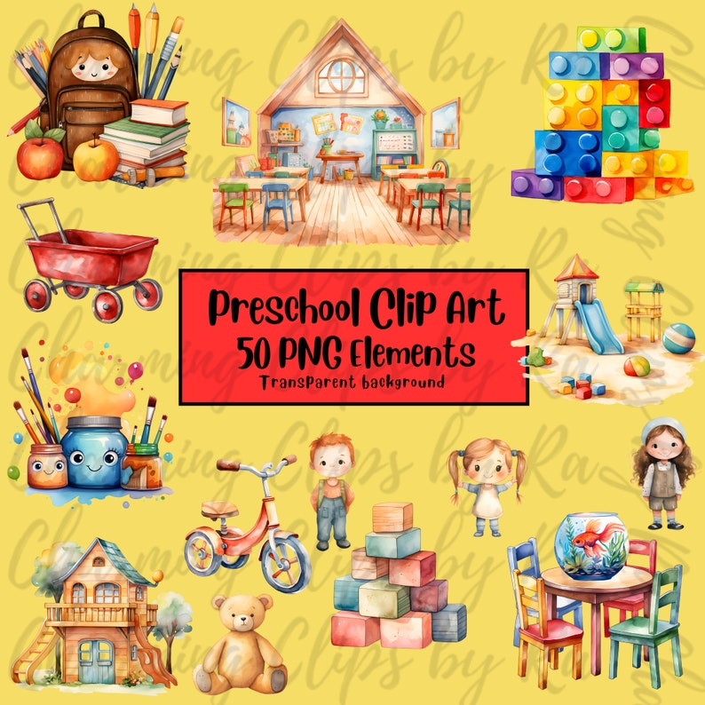 Preschool Clipart, School Kids, Education Clipart, Playground Fun ...