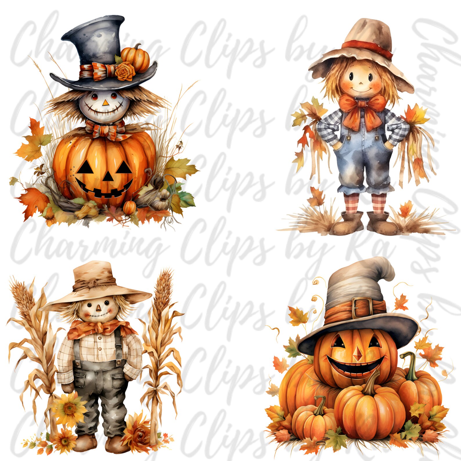 Fall Vibe Clipart, Autumn Clipart, Fall Floral, Fall Wreath, Autumn ...