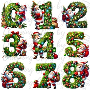 Christmas Alphabet PNG, Santa Letters Clipart, Santa Alphabet ...