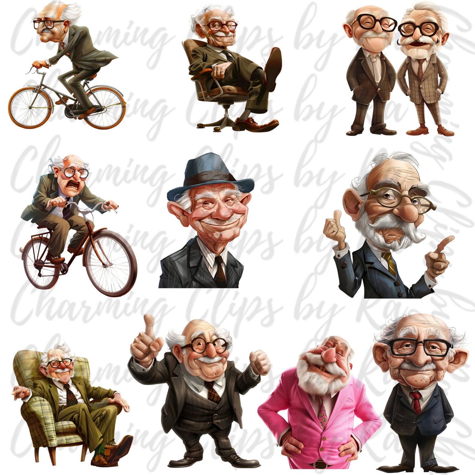 Funny Old Man Clipart, Elderly Clipart, Grandpa Clipart, Grandfather ... Funny Old Man Clipart, Elderly Clipart, Grandpa Clipart, Grandfather ...