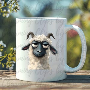Quirky Sheep Clipart Bundle, Funny Farm Animal Graphics, Cute and Funny ...