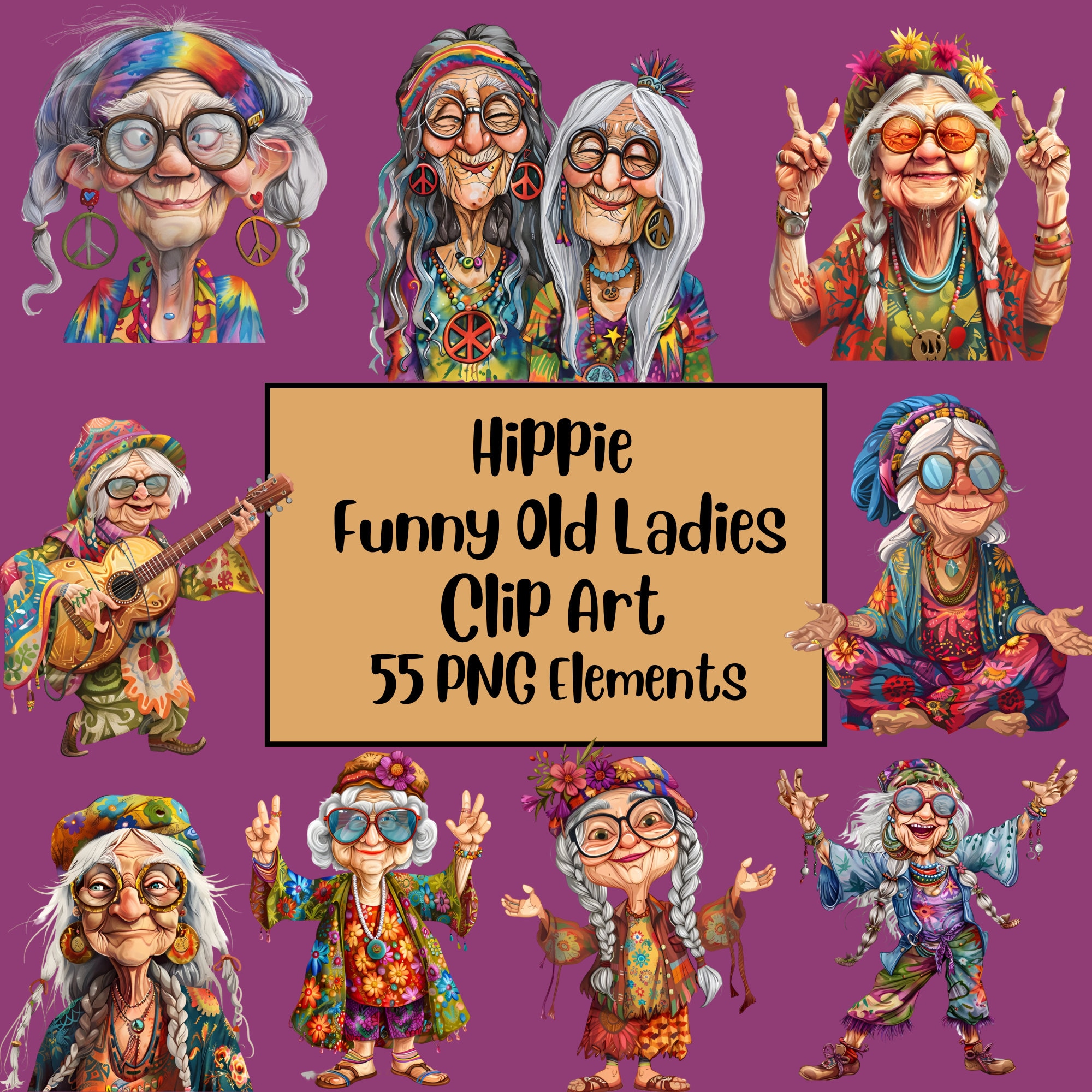 Funny Old Lady Clip Art