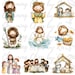 Bible Stories Clipart Bundle, Christianity Clipart, Biblical Characters ...