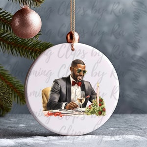 Black Man Christmas Watercolor Clipart, Husband Clipart, Afro Man ...