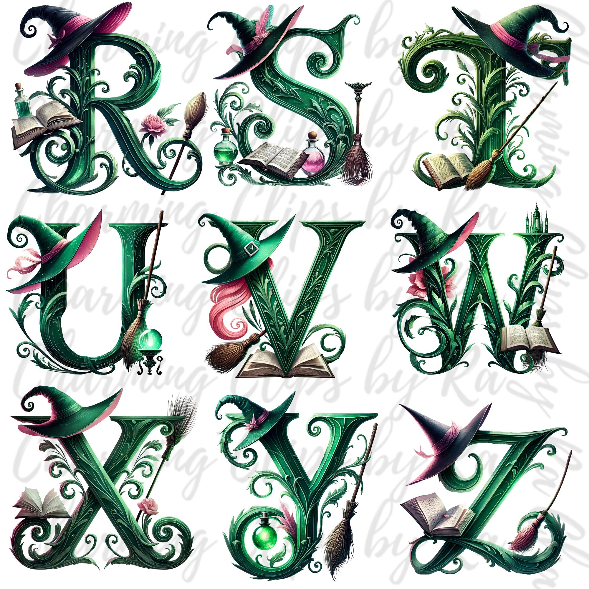 Alphabet Letter Png, Witch Alphabet Letters, Fancy Alphabet ...