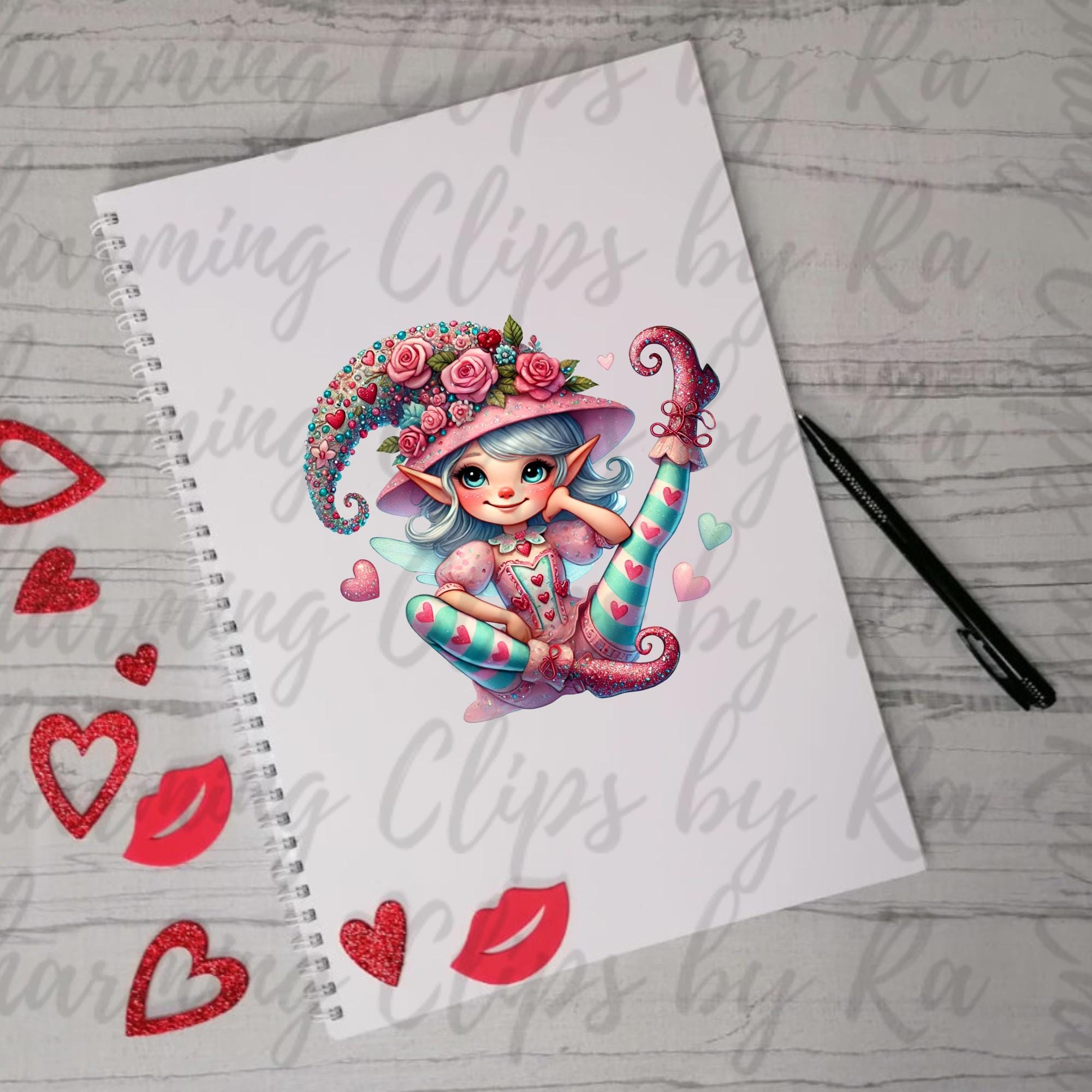Valentine Elf PNG, Valentine Love Days PNG, Sublimation, Heart ...