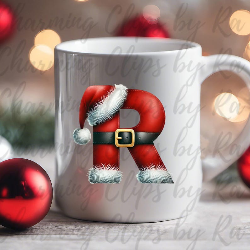 Christmas Alphabet PNG, Santa Letters Clipart, Santa Alphabet ...
