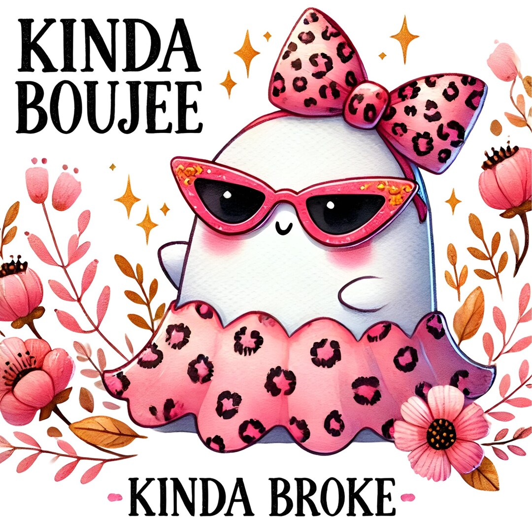 Boujee Ghost PNG, Coquette Halloween, Spooky Season, Halloween Mama, Boujee Ghost Sublimation ...
