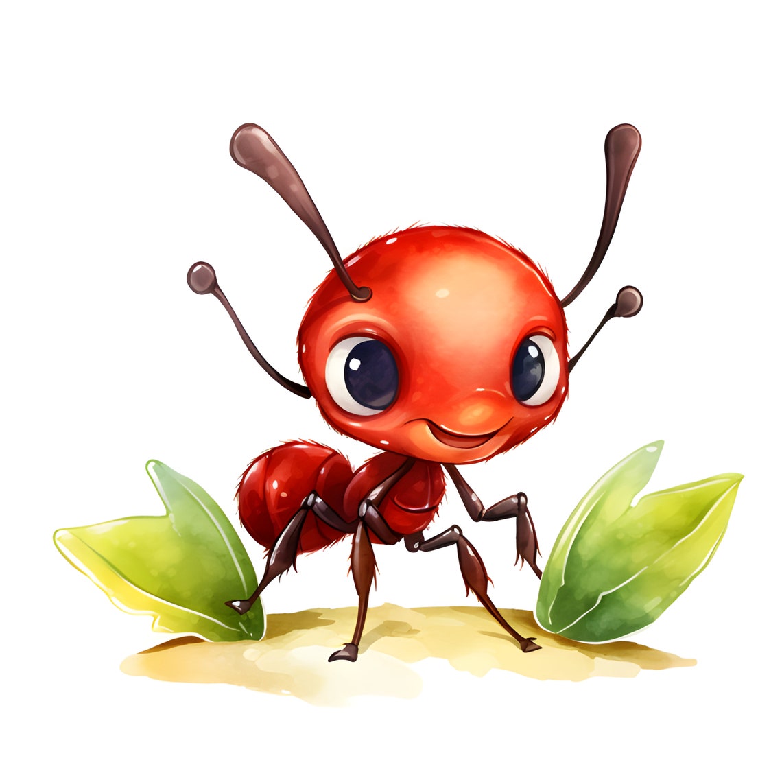 Watercolor Clipart Ant, Sublimination, Ant PNG, Children, Kids, Cute ...