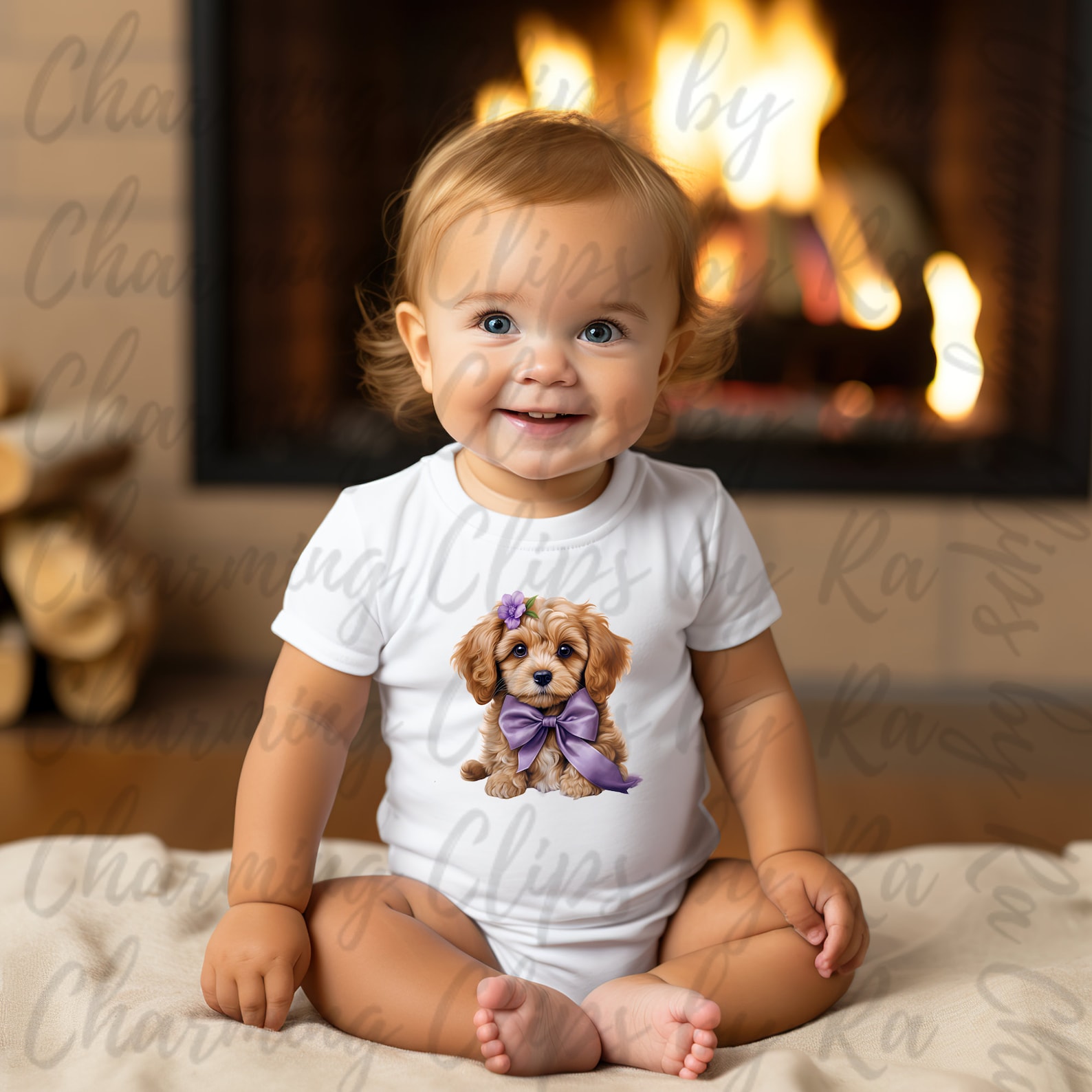 Cavapoo Clipart Dog Graphics Dogs Illustrations Dog Clipart Bundle Cute ...