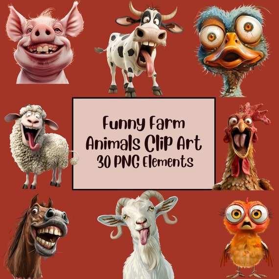 Smiling Farm Animals