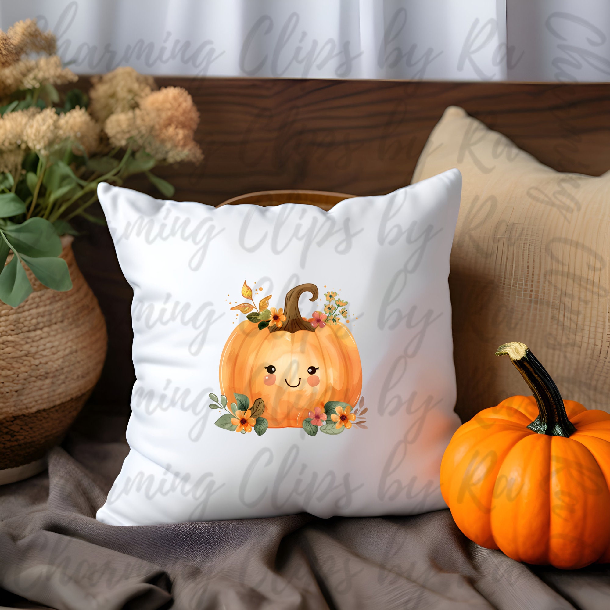 Cute Pumpkin Faces Clipart, Decorative Pumpkin Clipart, Pumpkin Clipart ...