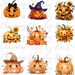 Cute Pumpkin Faces Clipart, Decorative Pumpkin Clipart, Pumpkin Clipart ...