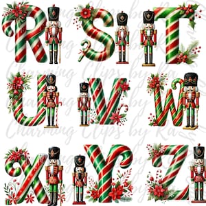 Christmas Alphabet PNG Bundle, Nutcracker Letters PNG, Christmas ...