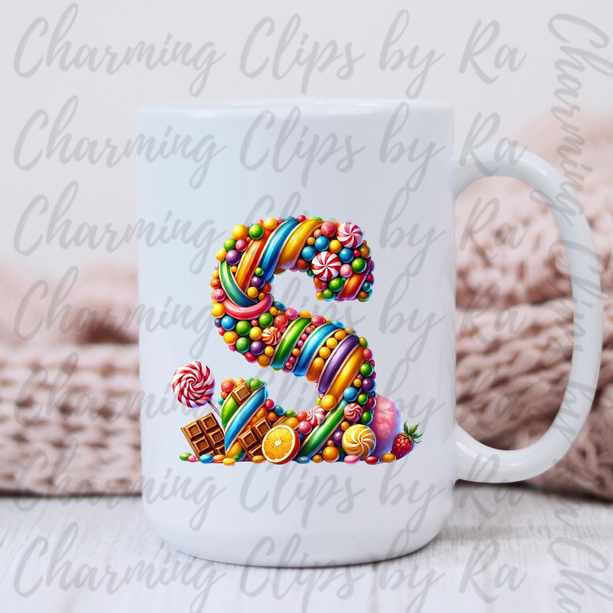 Candyland Alphabet PNG Bundle, Candyland Clipart, Sweets Alphabet ...