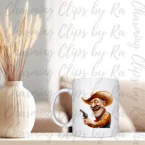 Funny Old Man Clipart, Cowboy Graphics, Elderly Clipart, Grandpa ...