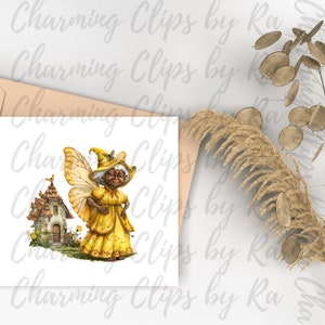Funny Old Ladies Clipart, Fairy Garden Clipart, Elderly Clipart, Cute ...