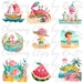 Summer Vibes Clipart, Island, Pink Summer Beach, Ocean Graphics ...