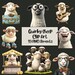 Quirky Sheep Clipart Bundle, Funny Farm Animal Graphics, Cute and Funny ...