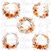 Fall Vibe Clipart, Autumn Clipart, Fall Floral, Fall Wreath, Autumn ...