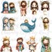 Bible Stories Clipart Bundle, Christianity Clipart, Biblical Characters ...