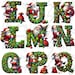 Christmas Alphabet PNG, Santa Letters Clipart, Santa Alphabet ...