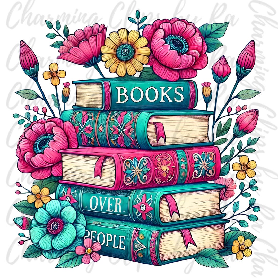I Like Books More Than People PNG, Book Png, Reading Png, Digital ...