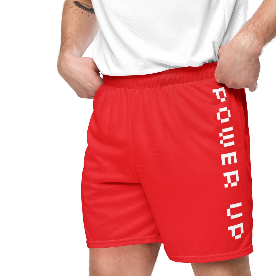 Power up Nin Gaming Tendo Active Gym Shorts Athletic - Etsy