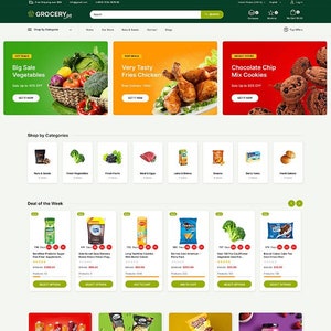 Grocery and Food Multipurpose Responsive Shopify Store Shopify Theme - Etsy