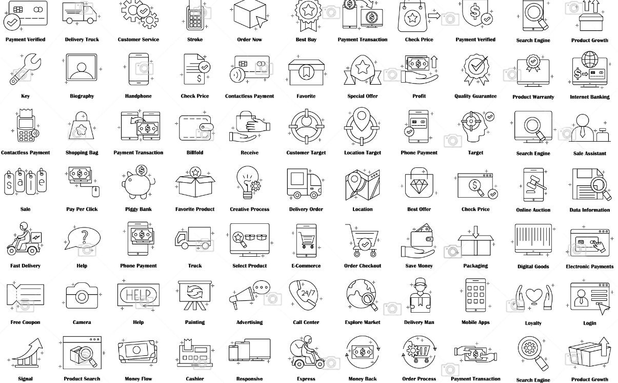1000+ Icon Set, Mega Pack, 500+ Mobile App Vector Icons,icon Set | +500 ...