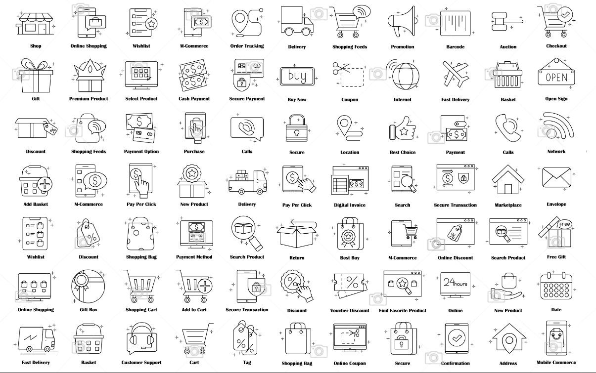 1000+ Icon Set, Mega Pack, 500+ Mobile App Vector Icons,icon Set | +500 ...