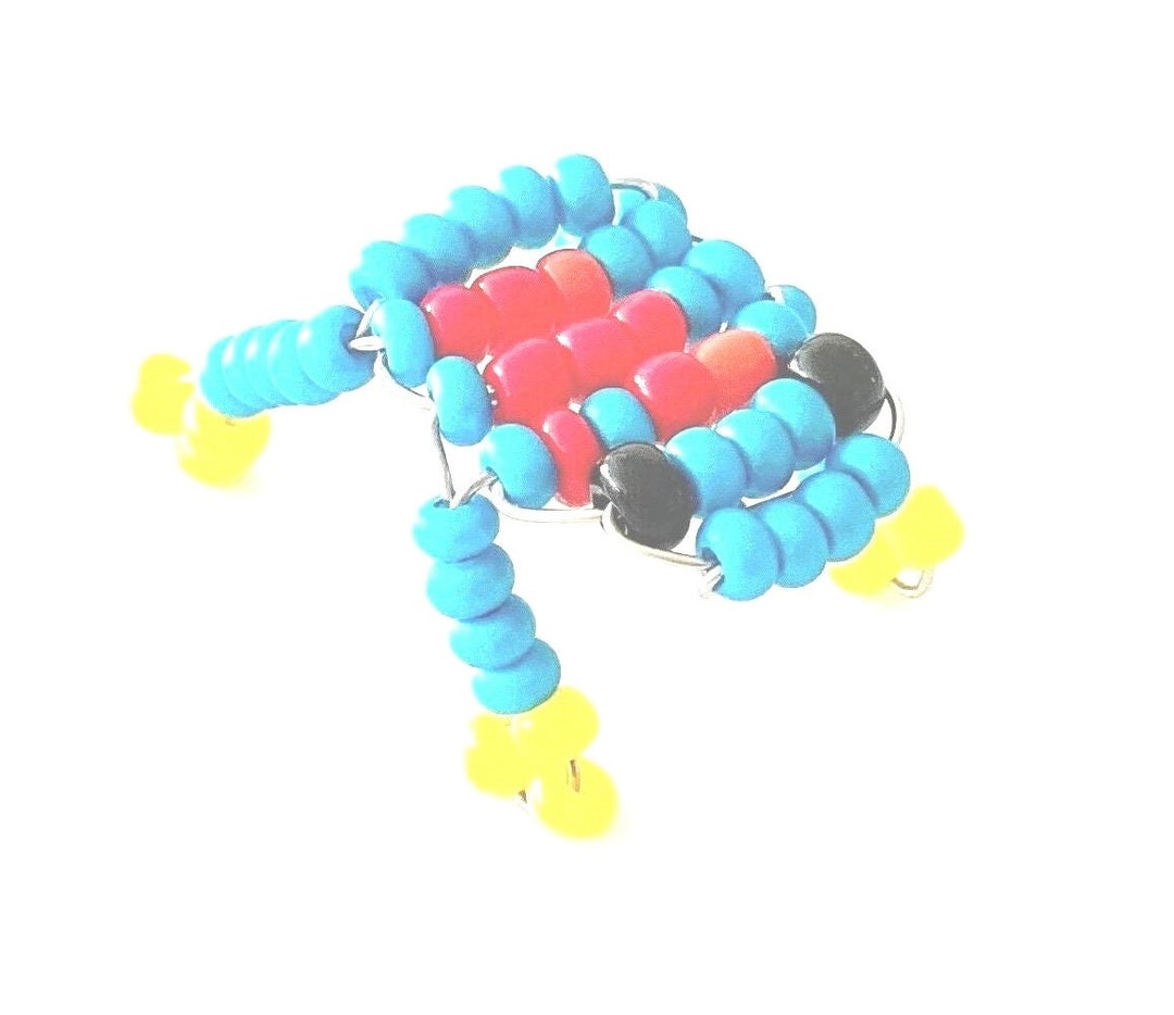 Jumping Beaded Frog; Skipper; Fekete Treasures - Etsy