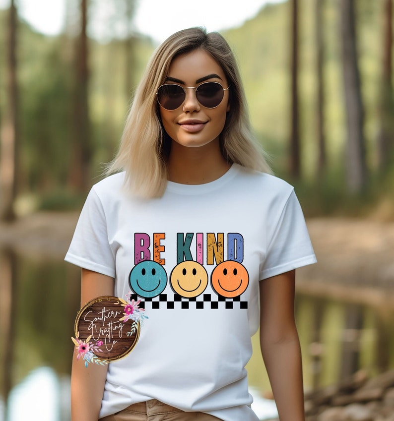 Be Kind Smiley Faces PNG - Etsy