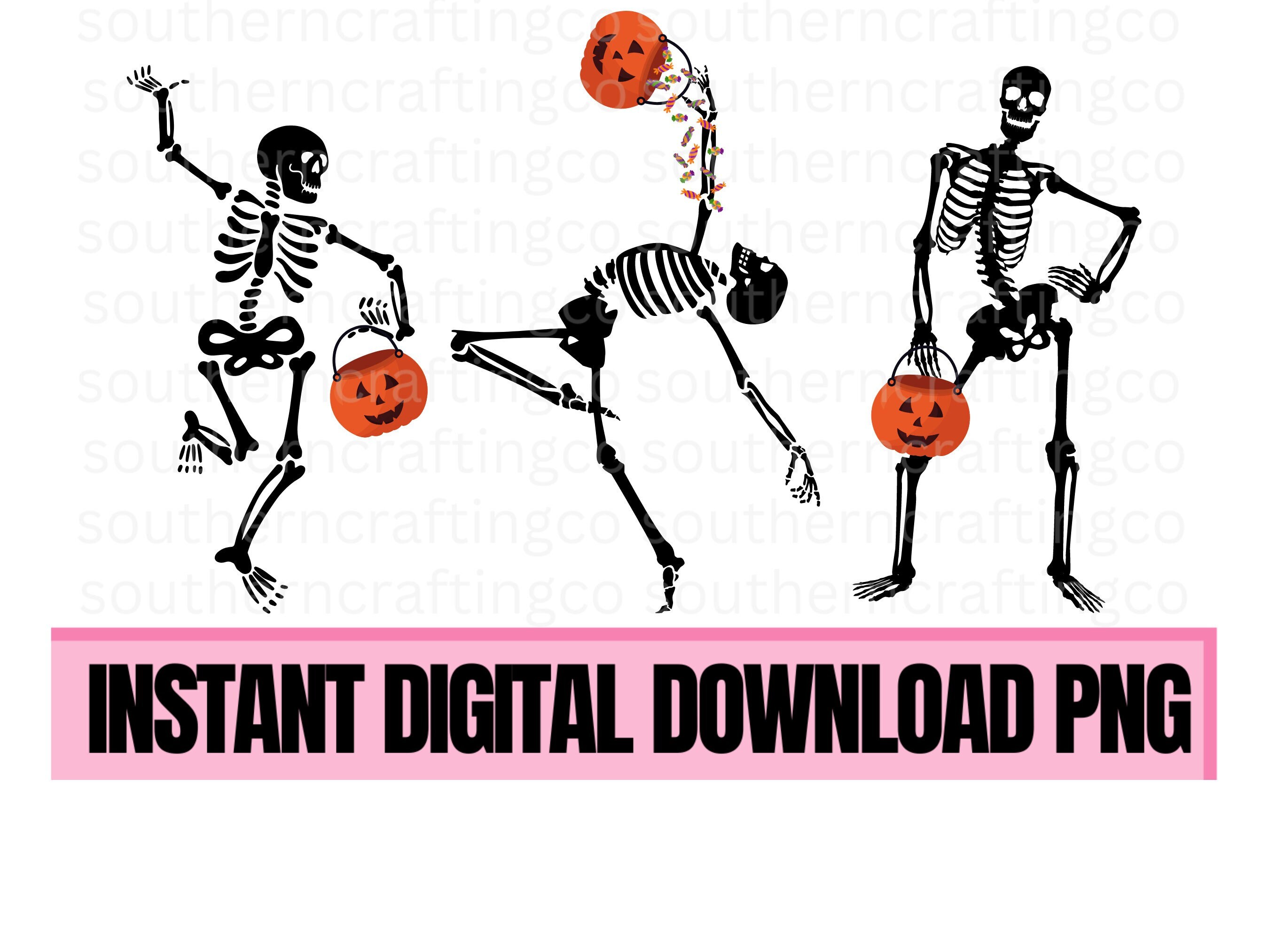 Dancing Skeletons Png Etsy