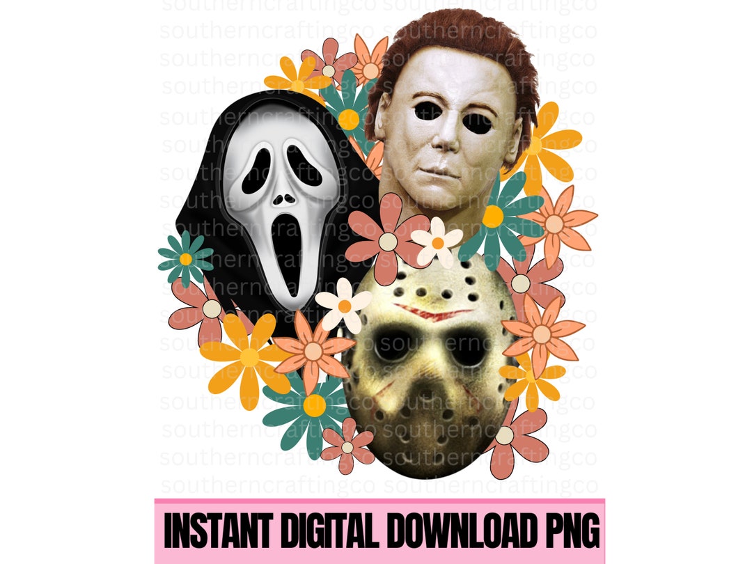 Scream, Jason, and Michael Myers Masks PNG - Etsy UK