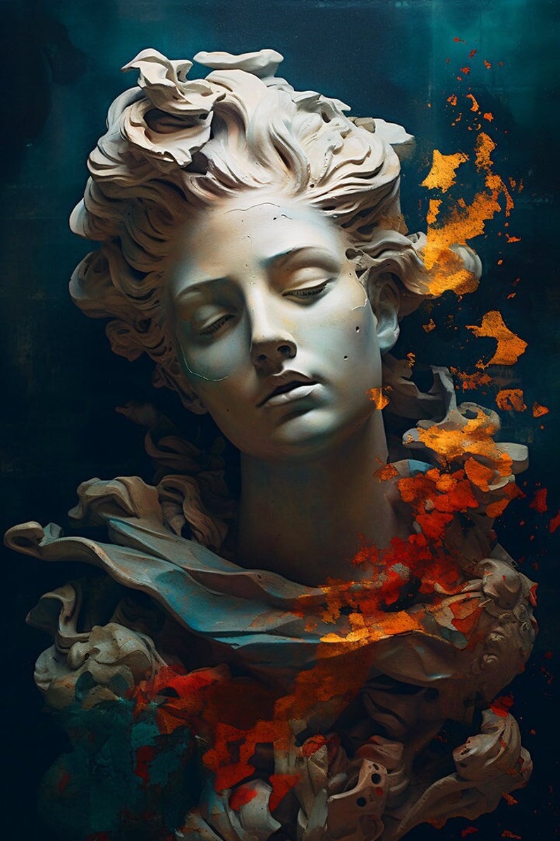 Ectoplasmic Renaissance - Sculpture Reimagined Art, Classical Bust With ...