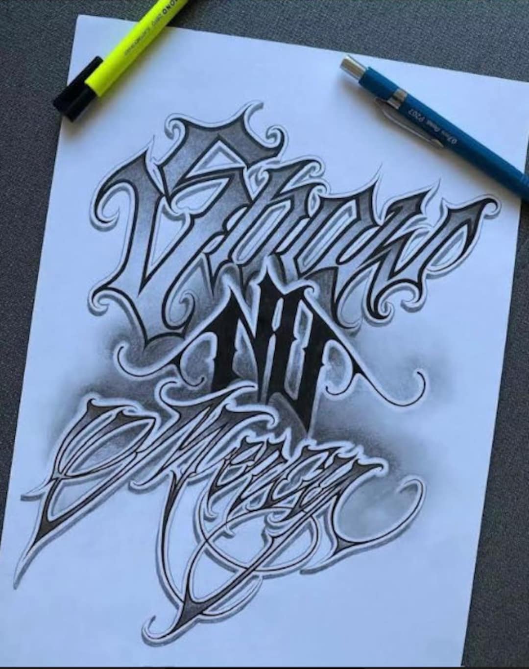 A4 Poster Calligraphy -"show No Mercy" - Etsy