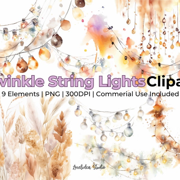 Fairy Lights Clipart - Etsy