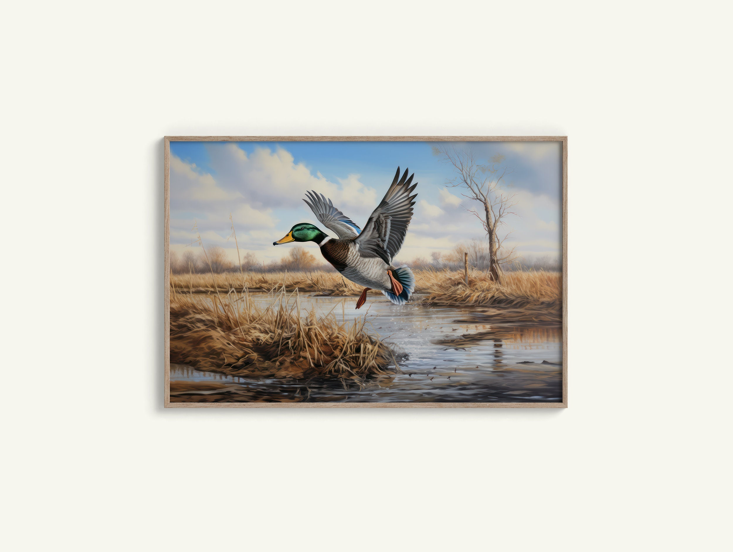 Mallard Duck Wall Art, Printable Country Décor, Digital Download Wall ...
