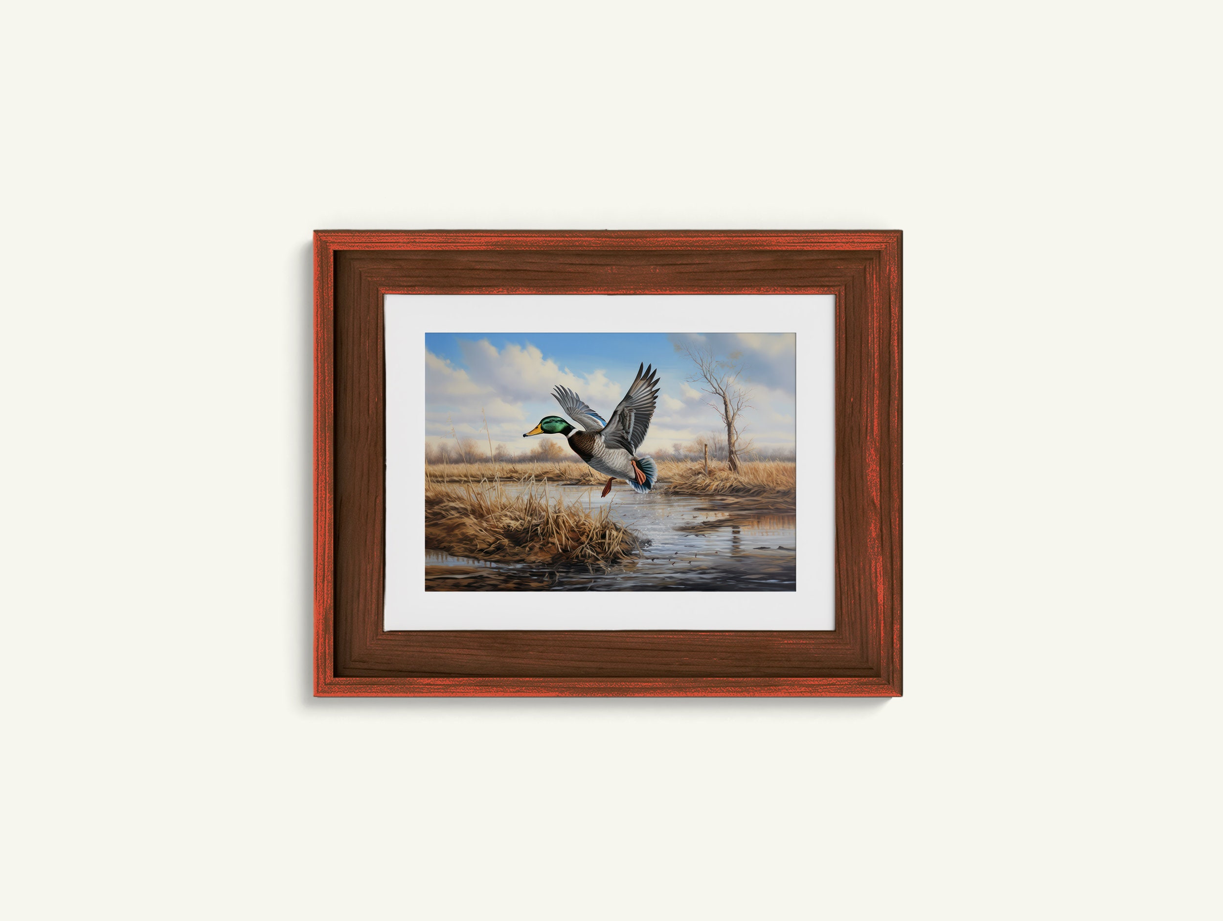 Mallard Duck Wall Art, Printable Country Décor, Digital Download Wall ...