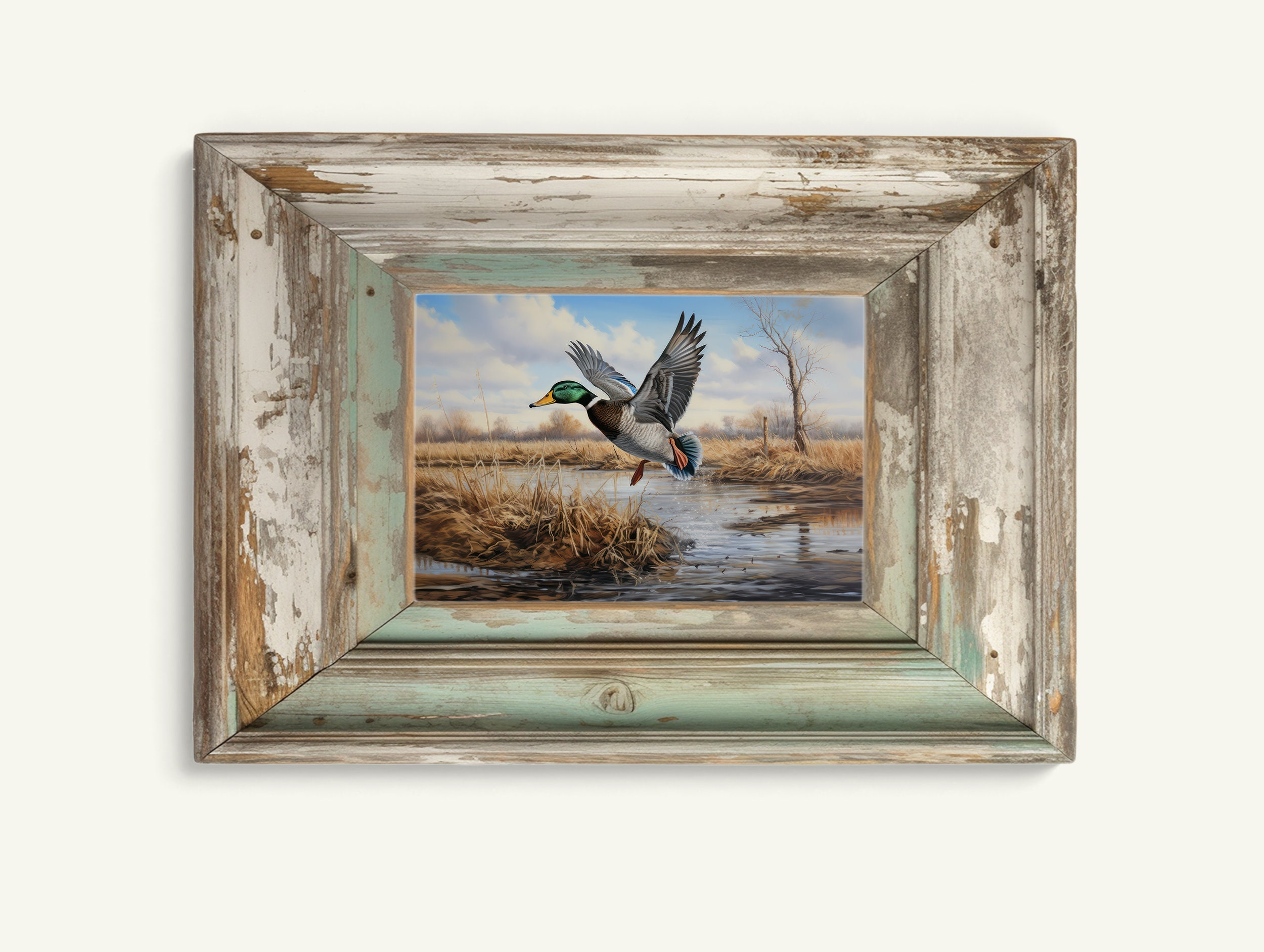 Mallard Duck Wall Art, Printable Country Décor, Digital Download Wall ...
